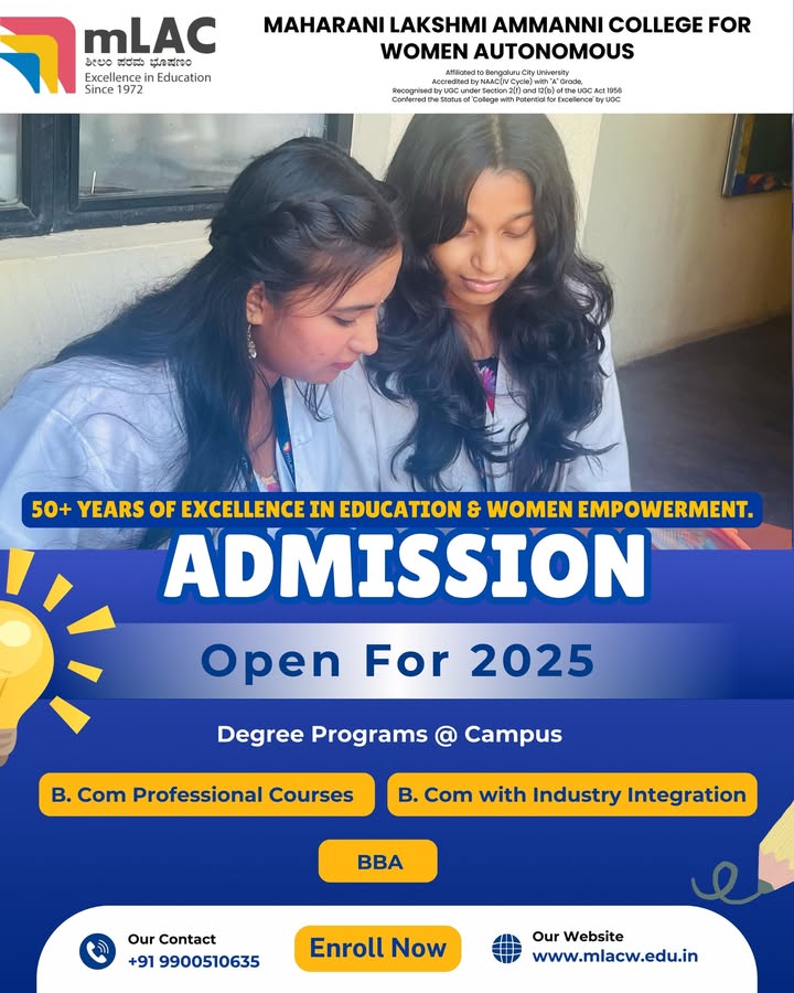 mLAC | Maharani Lakshmi Ammanni College for Women | Top Women's College ...